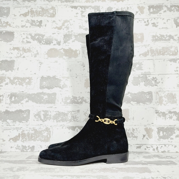 Sam Edelman | Shoes | New Sam Edelman Clive Black Suede Leather Knee ...